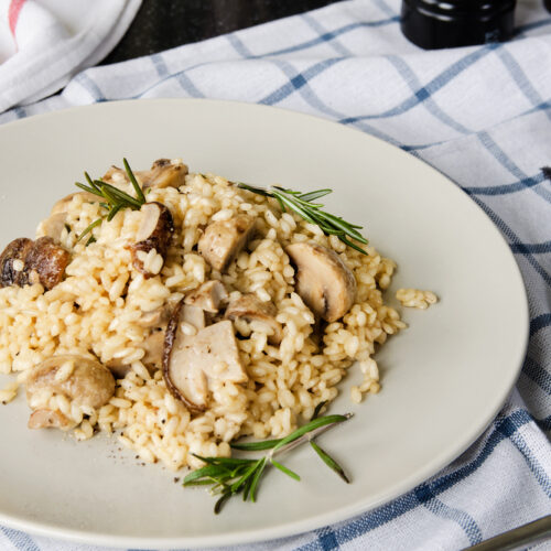 Risotto met kip en champignons - Puur-Koken.nl