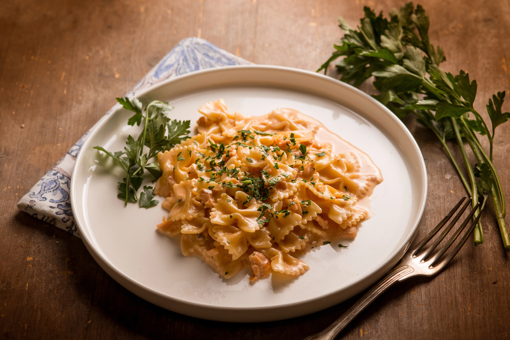 Pasta met zalm en roomsaus - Puur-Koken.nl